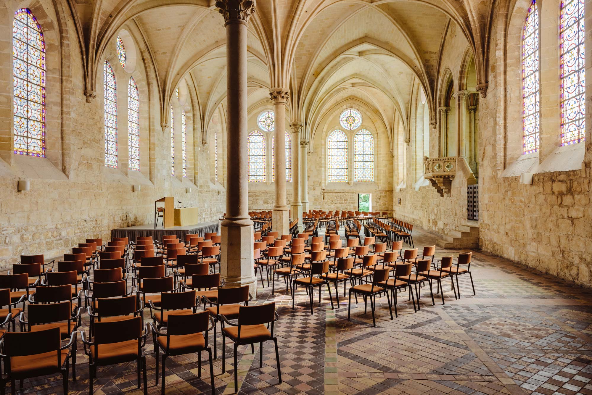 Le réfectoire des moines - Royaumont, l'art de recevoir